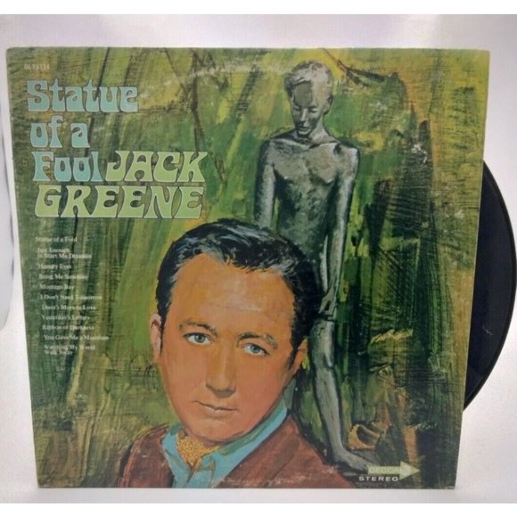 Art | Statue Of A Fool By Jack Greene Dl 75124 Vinyl Lp Record | Poshmark